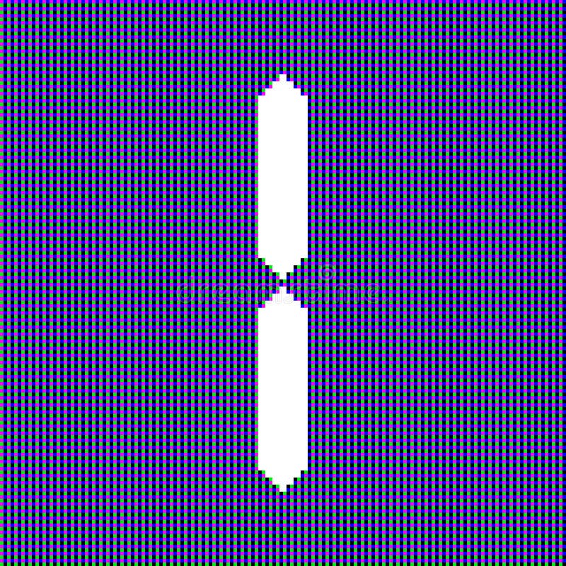 Realistic Digital LED Screen with Digital Number One 1 for Pattern and ...