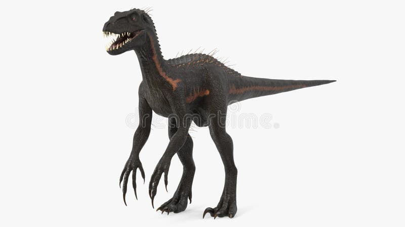 Realistic Dinosaur with Spiky Back and Claws Stock Photo - Image of ...