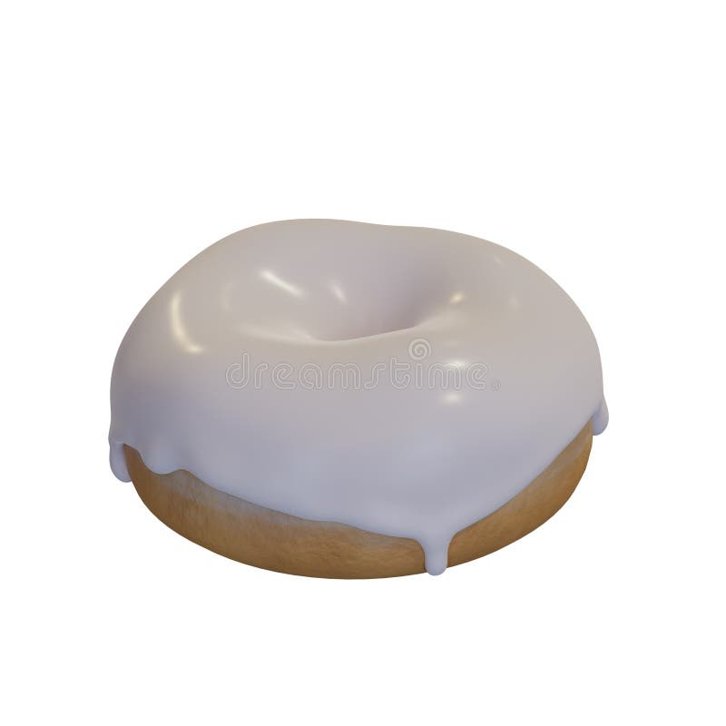 Realistic Donut with Colored Icing. Stock Illustration - Illustration ...