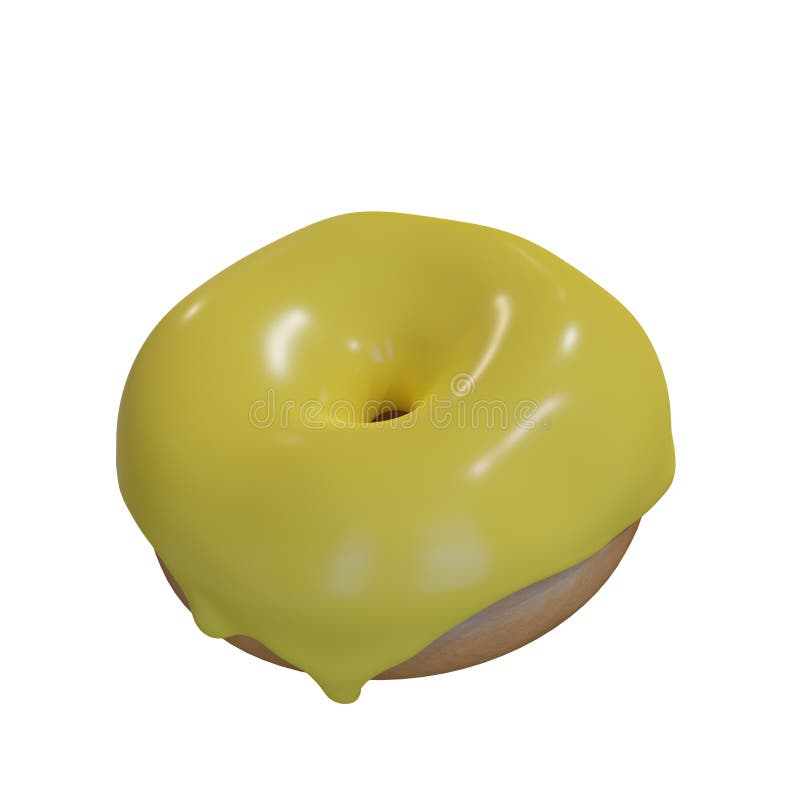 Realistic Donut with Colored Icing. Stock Illustration - Illustration ...