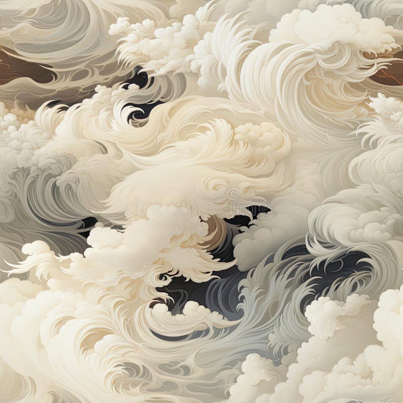 Realistic Drawing of Clouds with Flowing Forms and Soft Variations of ...