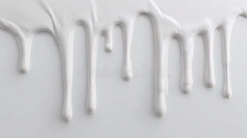 Realistic Dripping Gloss Texture on a Clean Wall with a Blank Upper ...