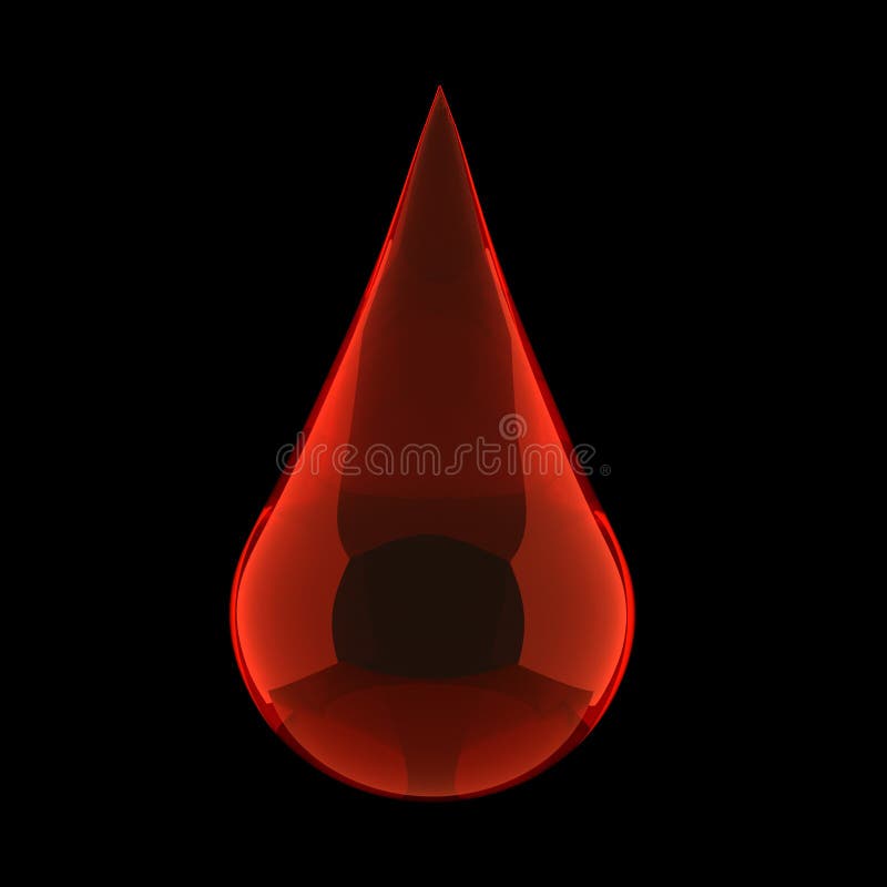 Realistic Blood Drop Blood Drops Isolated Set In Realistic Style