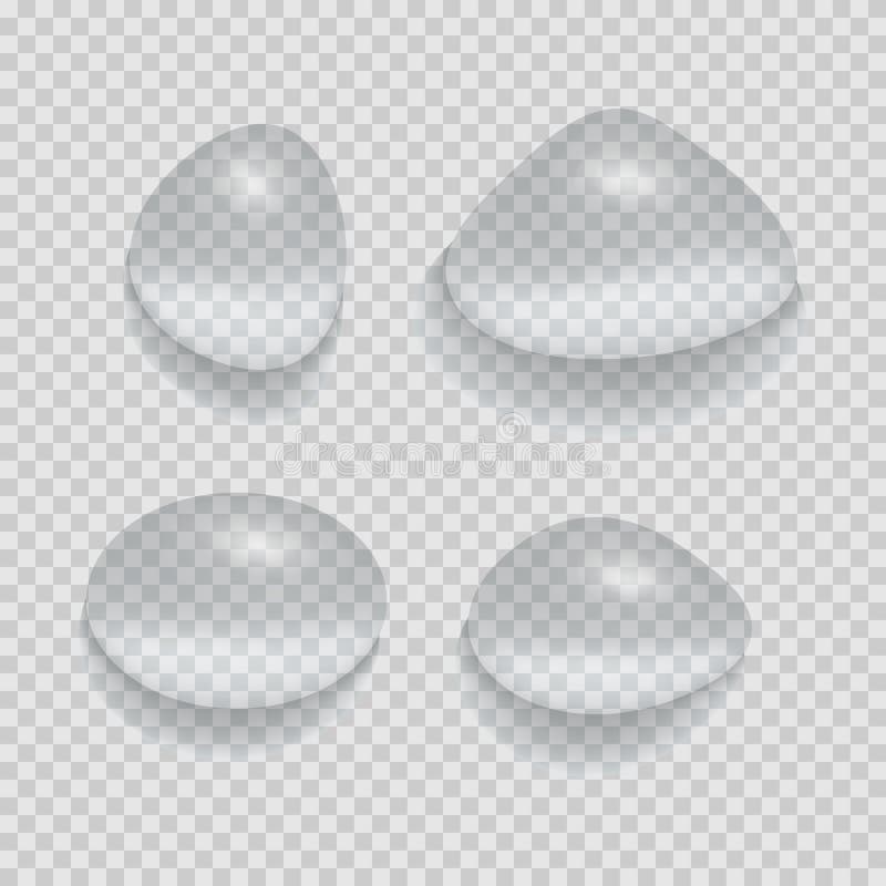 Realistic Drop Water Illustration Template Stock Vector - Illustration ...