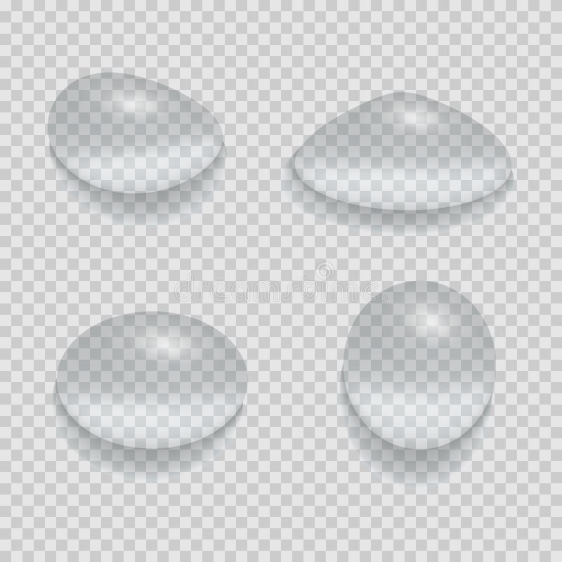 Realistic Drop Water Illustration Template Stock Vector - Illustration ...