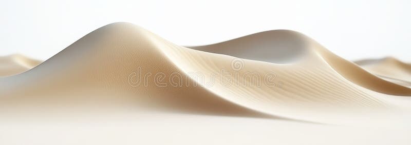 Realistic Dunes of Sand in a Desert Setting Isolated on Transparency ...