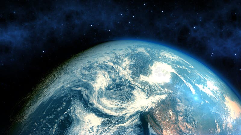 Realistic Earth Closeup Renders Stock Illustration - Illustration of ...