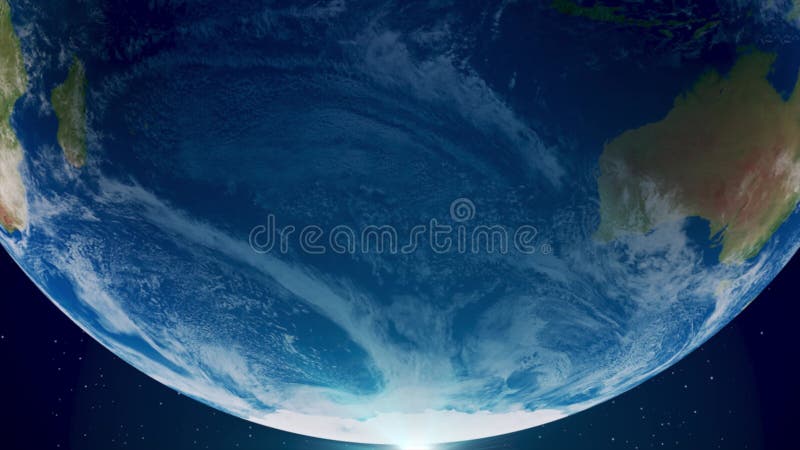 Realistic Earth Globe Animation with Seamless Loop Stock Video - Video ...
