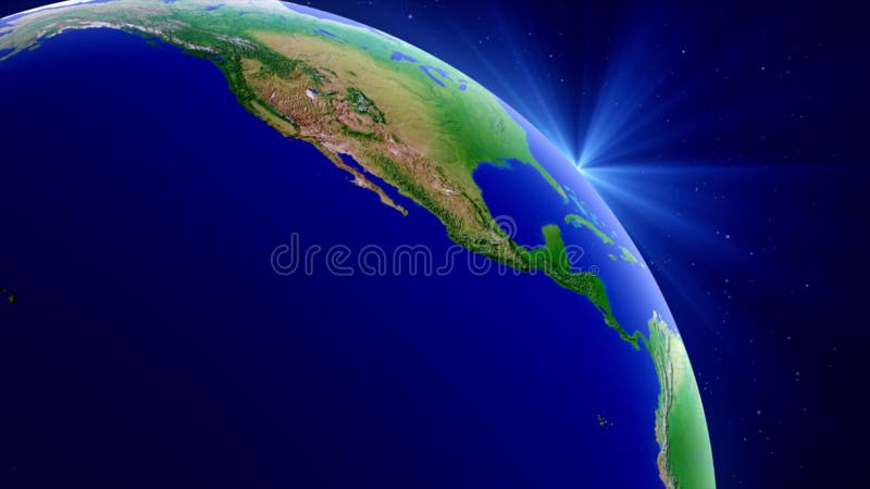 Realistic Earth Globe Animation with Seamless Loop Stock Video - Video ...