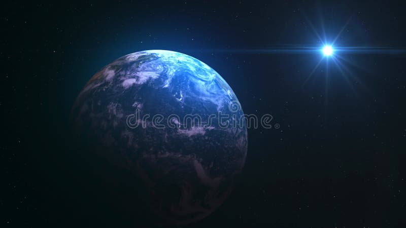 Realistic Earth Globe Animation with Seamless Loop Stock Video - Video ...