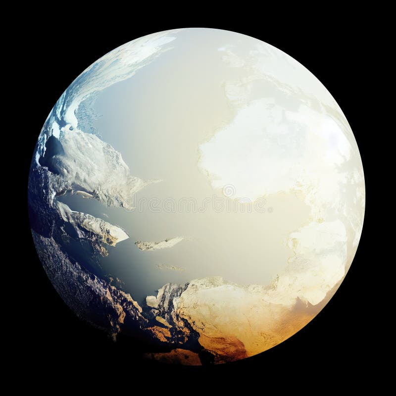 Realistic Earth Planet Illustration Design Stock Photo - Illustration ...