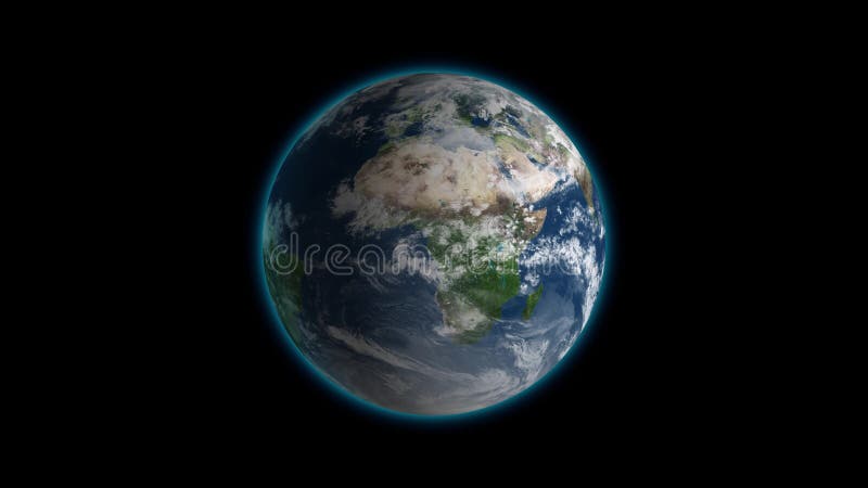 Rotating Globe And Satellite Stock Illustration - Illustration of ...