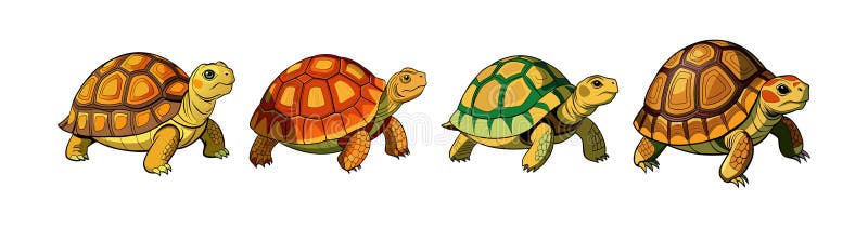 Realistic Eastern Box Turtle Nature Artwork Stock Vector - Illustration ...