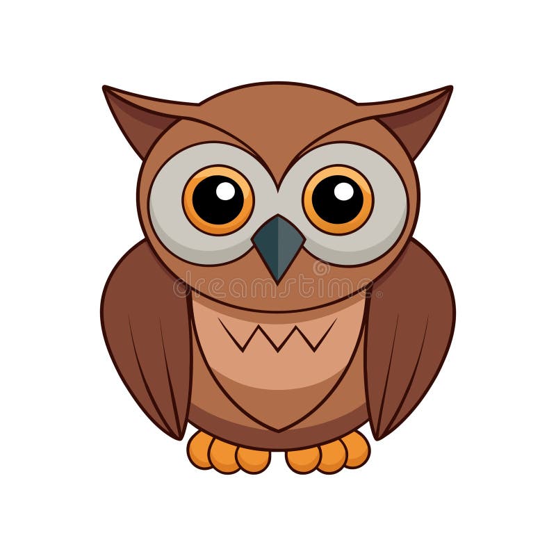 Realistic Eastern Screech Owl Bird Illustration Stock Photo ...