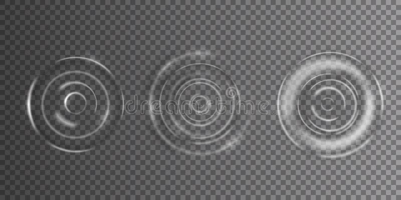 Ripple water realistic stock vector. Illustration of raindrop - 196337917