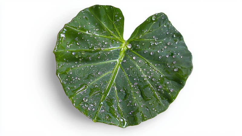 Realistic Elephant Ear Leaf with Water Droplets for Nature and ...