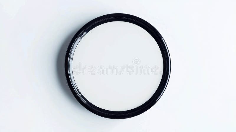 Realistic Empty Circular Picture Frame on White Background for Interior ...