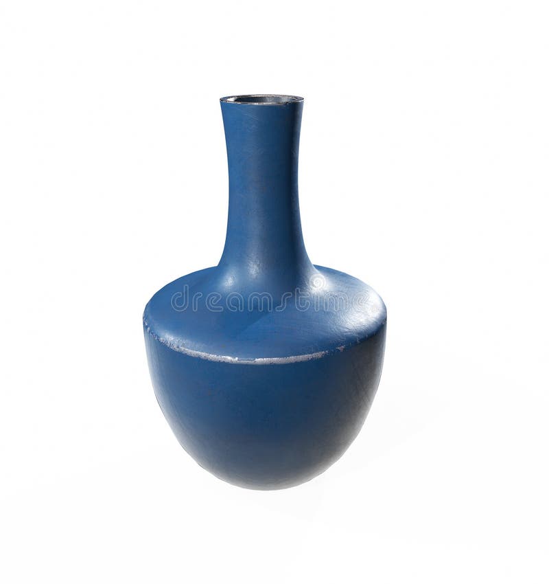 Realistic Empty Flower Pot Set, Pastel Colors. Closeup Isolated on ...