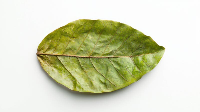 Empty Leaf Label Isolated on White Background Stock Vector ...