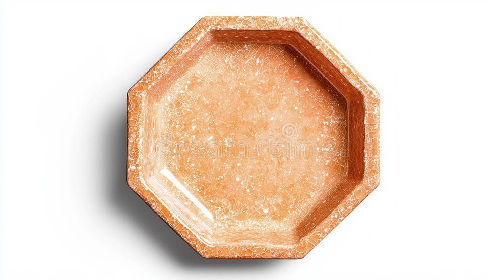 Realistic Empty Octagonal Ceramic Plate Design for Kitchen Decor Stock ...