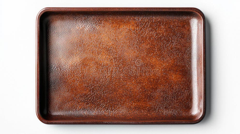 Realistic Empty Rectangular Melamine Tray for Dining and Kitchen Use ...