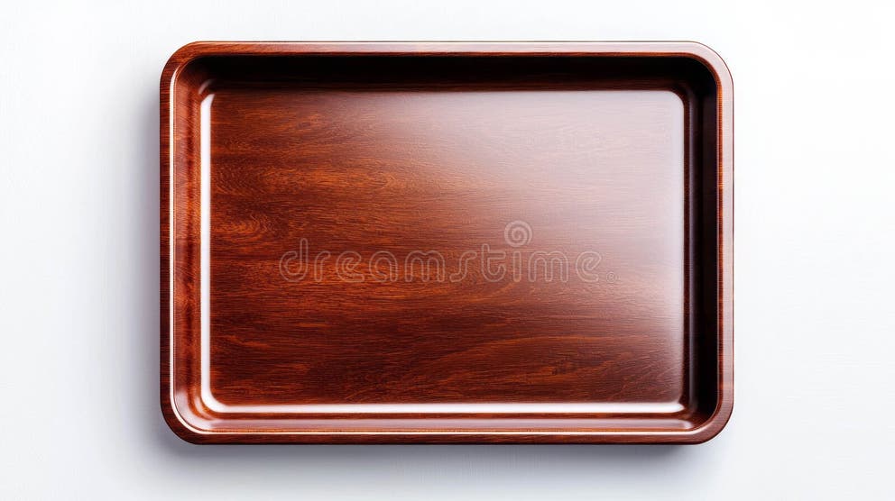 Realistic Empty Rectangular Melamine Tray for Kitchen and Dining Decor ...
