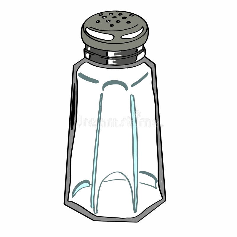 Realistic Empty Salt and Hand Stock Vector - Illustration of icon ...