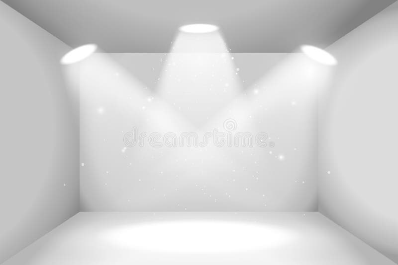 Realistic Empty Space of the White Box Stock Vector - Illustration of ...