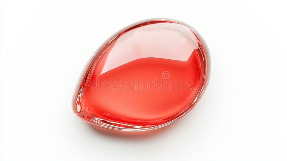 Realistic Empty Teardrop Shaped Glass for Modern Decorative Design ...