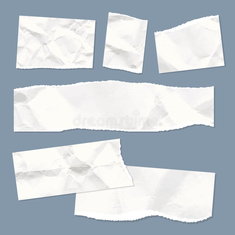 Wrinkled Paper Edge Vector Stock Illustrations – 411 Wrinkled Paper ...