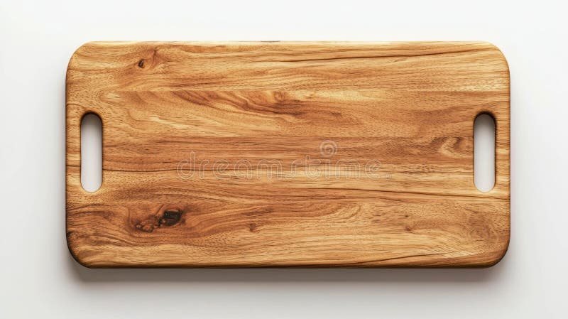 Realistic Empty Wooden Rectangular Serving Board Stock Image - Image of ...