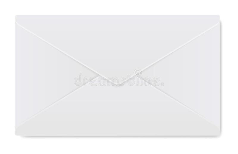 Realistic Envelope. Design Template for Closed Realistic Mockup. Blank ...