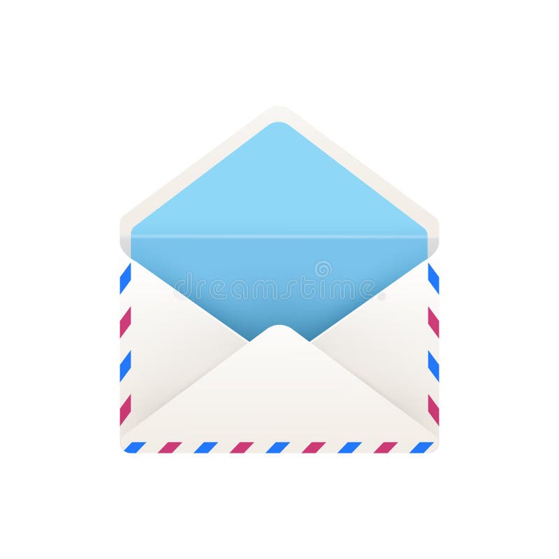 Realistic Envelope Illustration Stock Vector - Illustration of mailbox ...