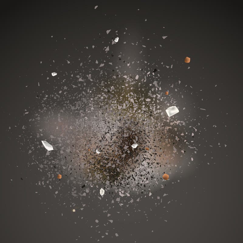 Realistic Explosion a Background Stock Vector - Illustration of energy ...