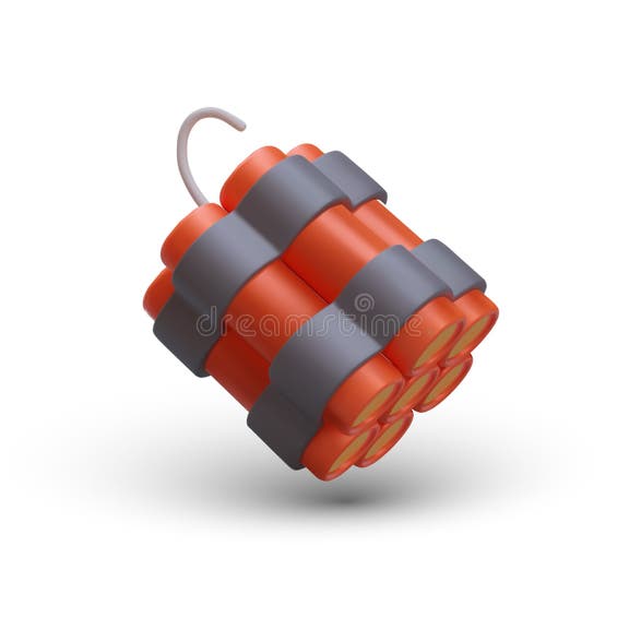 Realistic Explosives, Dynamite Checkers, Taped Together. Vector Object ...
