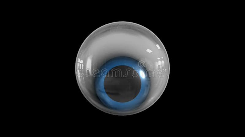 Realistic eye animation stock illustration. Illustration of exam ...