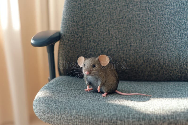 A Realistic Fake Mouse is Placed on a Coworker S Chair in an Office ...