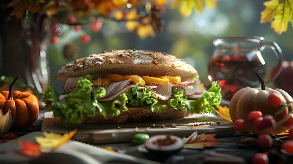 Realistic Fall Breakfast Sandwich Recipe - Ai Generated Stock ...