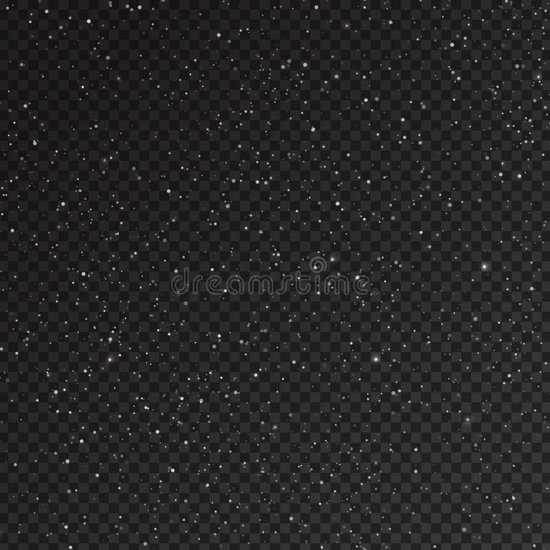 Blizzard Transparent Overlay Snowfall Realistic Stock Illustrations ...