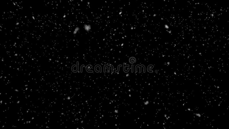 Realistic Falling Snowflakes Background Loop Stock Footage - Video of ...