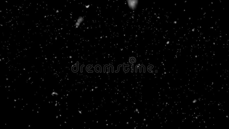Realistic Falling Snowflakes Background Loop Stock Footage - Video of ...