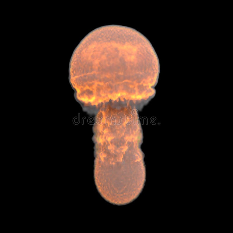 Realistic fiery explosion stock illustration. Illustration of abstract ...