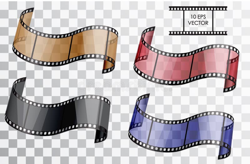 Realistic Film. Vector Illustration Stock Vector - Illustration of ...