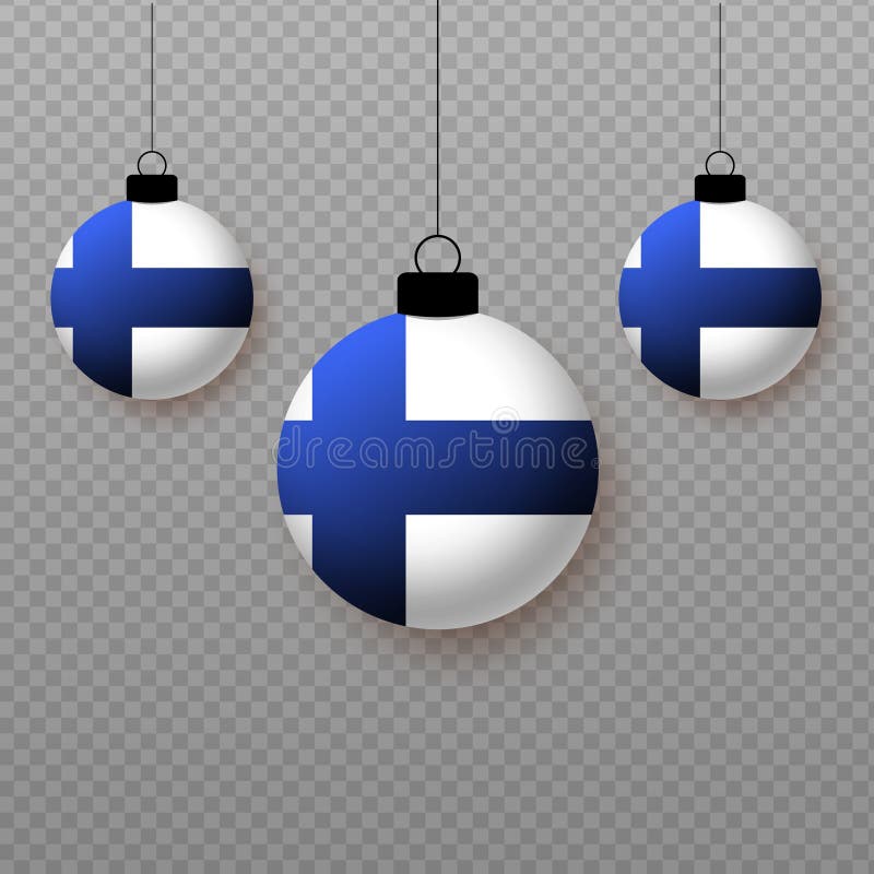 Realistic Finland Flag with Flying Light Balloons Stock Vector ...