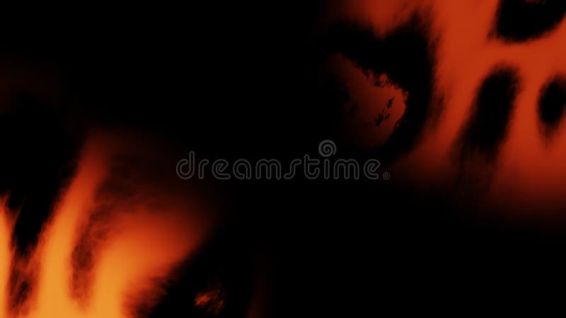 Realistic Fire Effect Digital Rendering Stock Illustration ...
