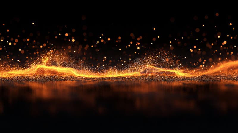 Realistic Fire Flames Burning on Dark Background with Sparks and Smoke ...