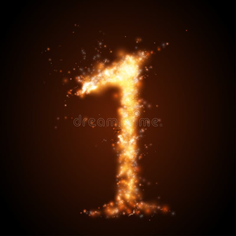 Fiery Number One Stock Illustrations – 88 Fiery Number One Stock ...