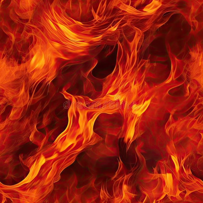 Realistic fire texture stock illustration. Illustration of generative ...