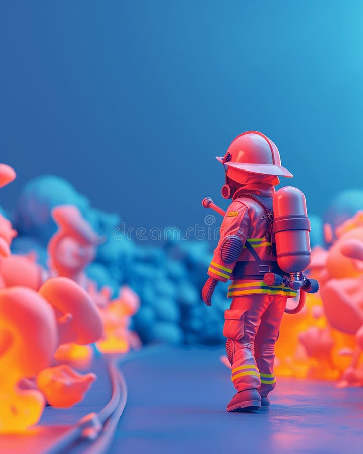 A Realistic Firefighting Training Simulation, Firefighters Using ...