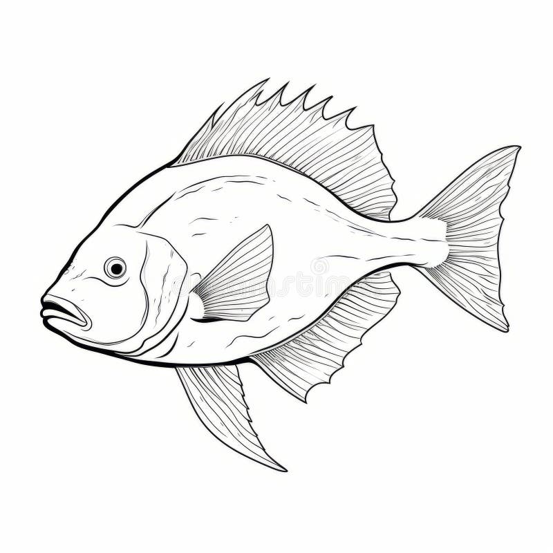 Realistic Fish Drawing in Biedermeier Style: a Unique Blend of ...